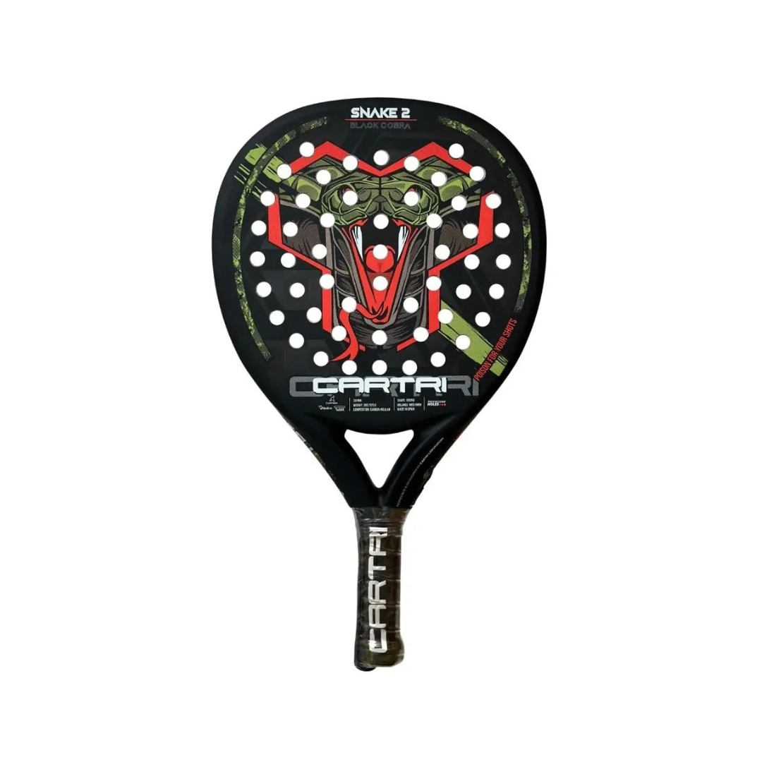 Cartri Snake 2 Black Cobra padel racket – Padel Island